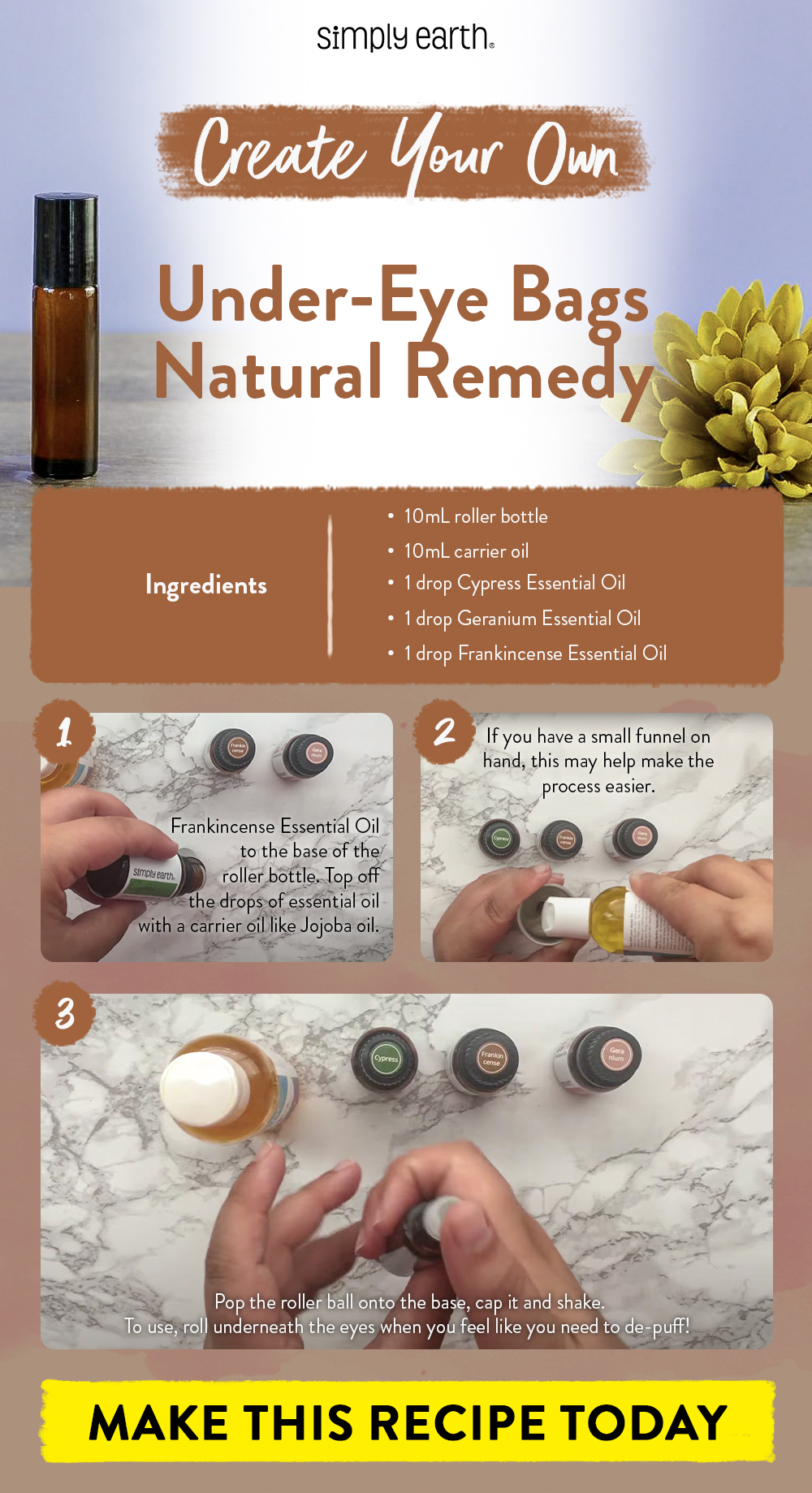 Natural Eye Bags Remedy with Essential Oils - Simply Earth Blog