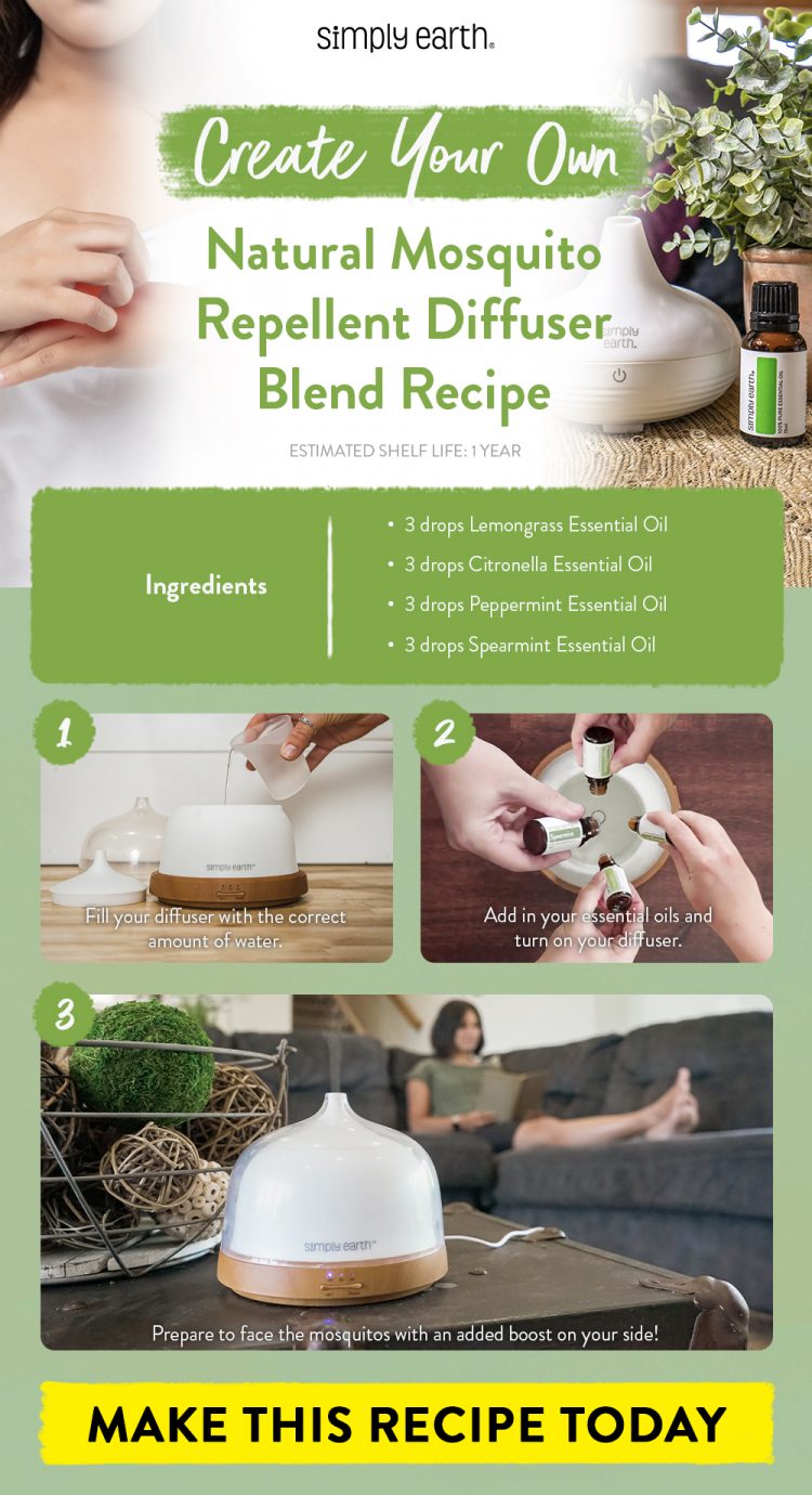 Natural Mosquito Repellent Diffuser Blend Recipe - Simply Earth Blog