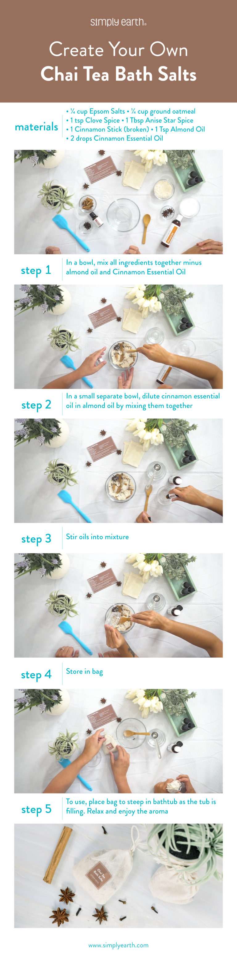 Chai Tea Bath Salts Recipe And Its Benefits - Simply Earth Blog