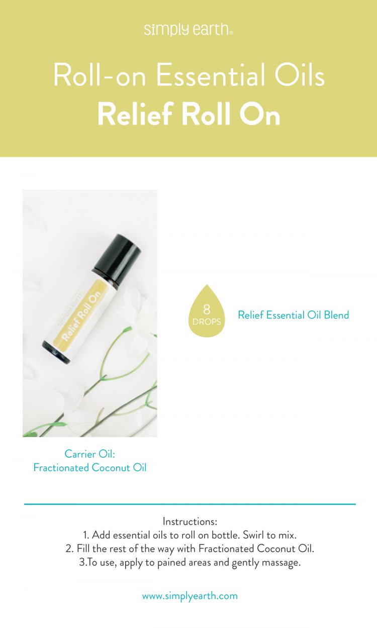 How to Relieve Muscle Pain with Relief Roll-On - Simply Earth Blog