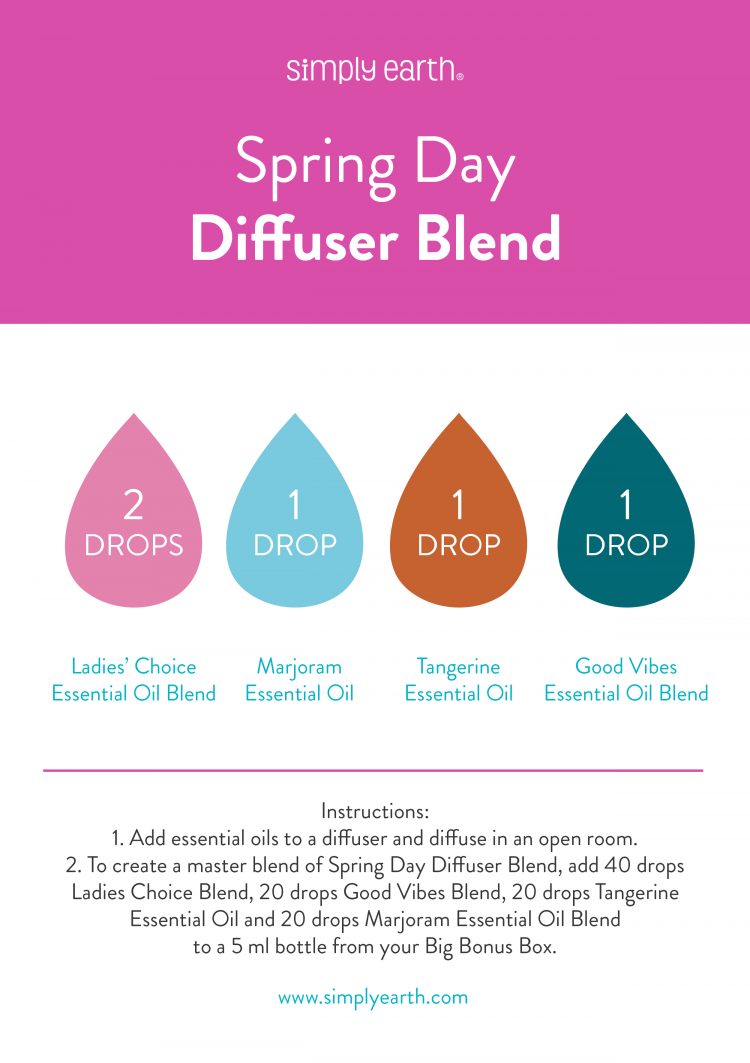 Must-Have Spring Diffuser Recipe this Season - Simply Earth Blog