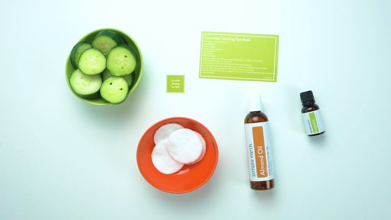Defeat Dark Circles: Cucumber Eye Mask Using Essential Oils