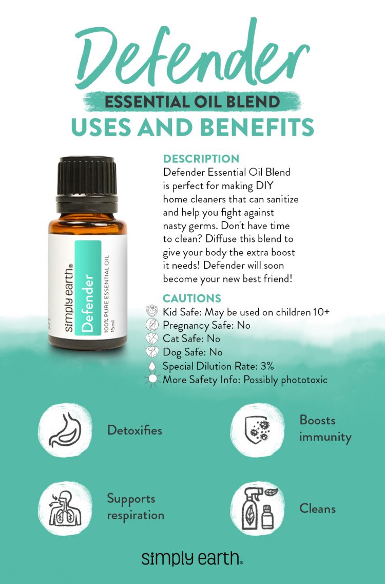 Defender Essential Oil Blend for Immunity - Simply Earth Blog