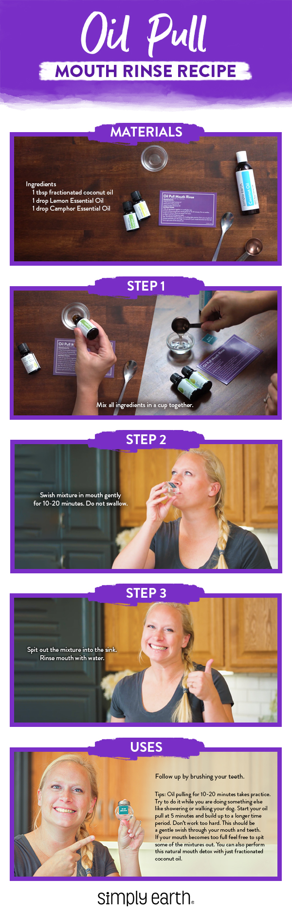 Maintain Oral Hygiene Using This Oil Pull Mouth Rinse - Simply Earth Blog
