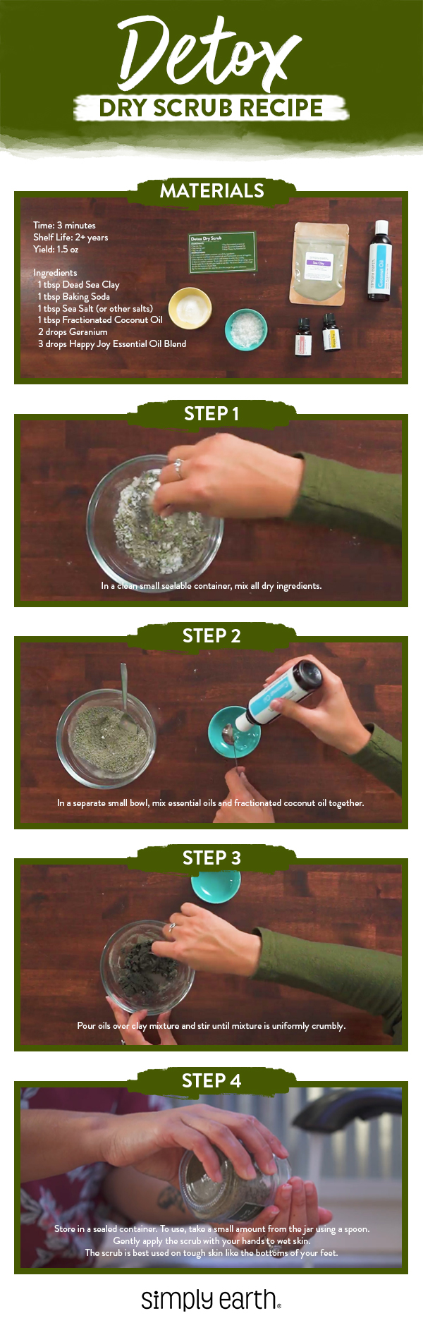 Use a Detox Dry Scrub as an Exfoliator for Dry Skin - Simply Earth Blog