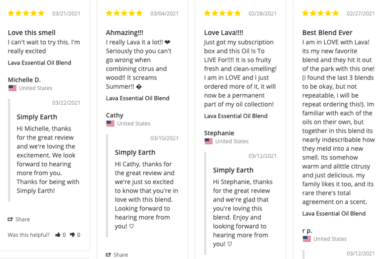 Lava Essential Oil Blend With Soothing Essential Oils - Simply Earth Blog