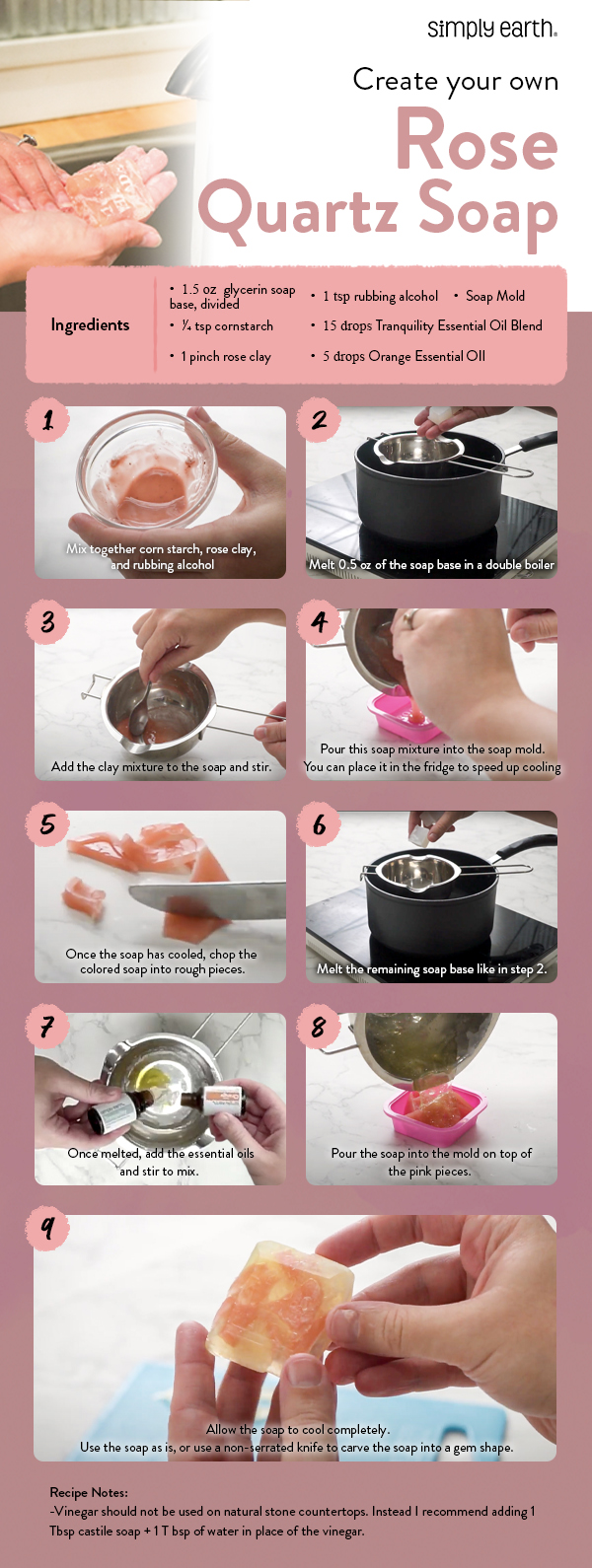 Enjoy Handwashing With This Rose Quartz Soap - Simply Earth Blog