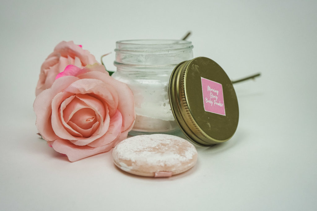Morning Glory DIY Body Powder With Essential Oils - Simply Earth Blog