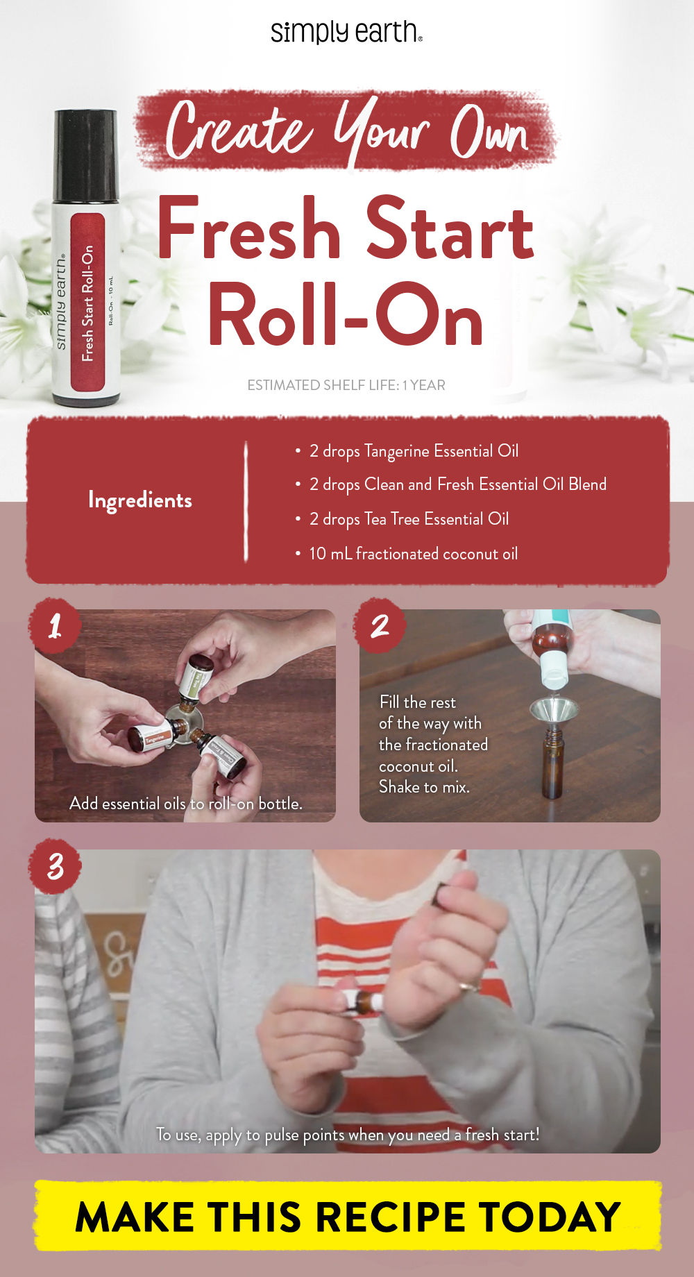Calming Essential Oil Roll-On Recipe - Simply Earth Blog