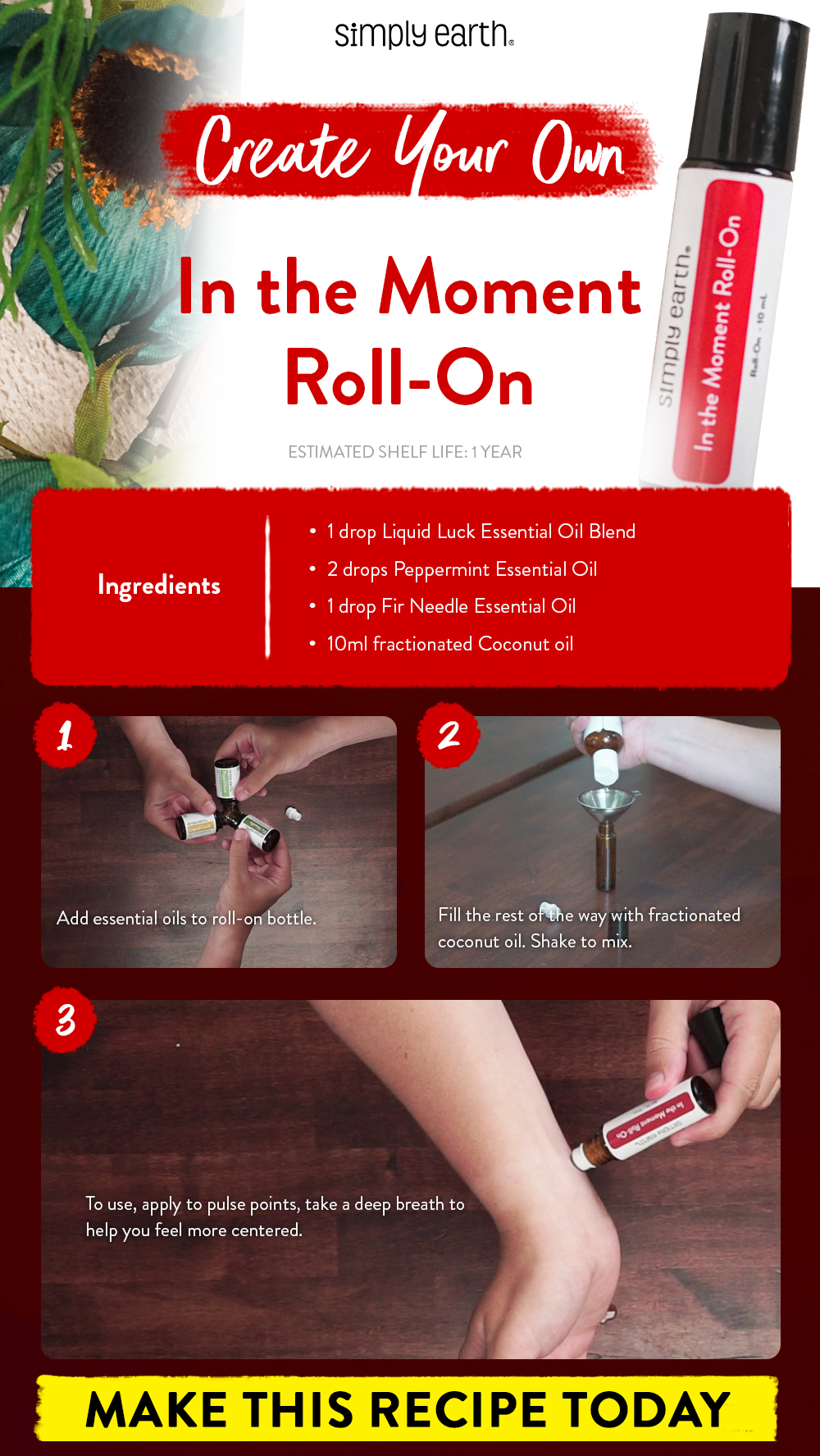 In the Moment Roll-On With Grounding Essential Oils - Simply Earth Blog