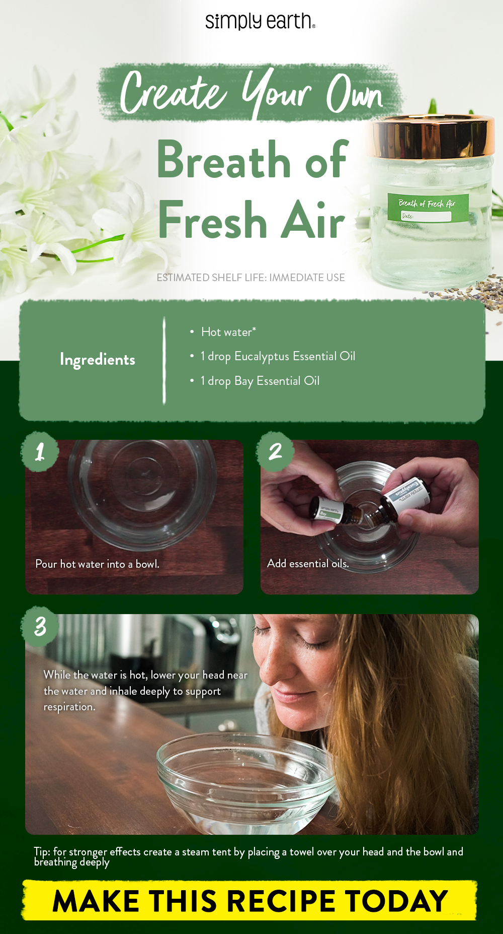 Steam Inhalation: Home Remedy for a Stuffy Nose - Simply Earth Blog