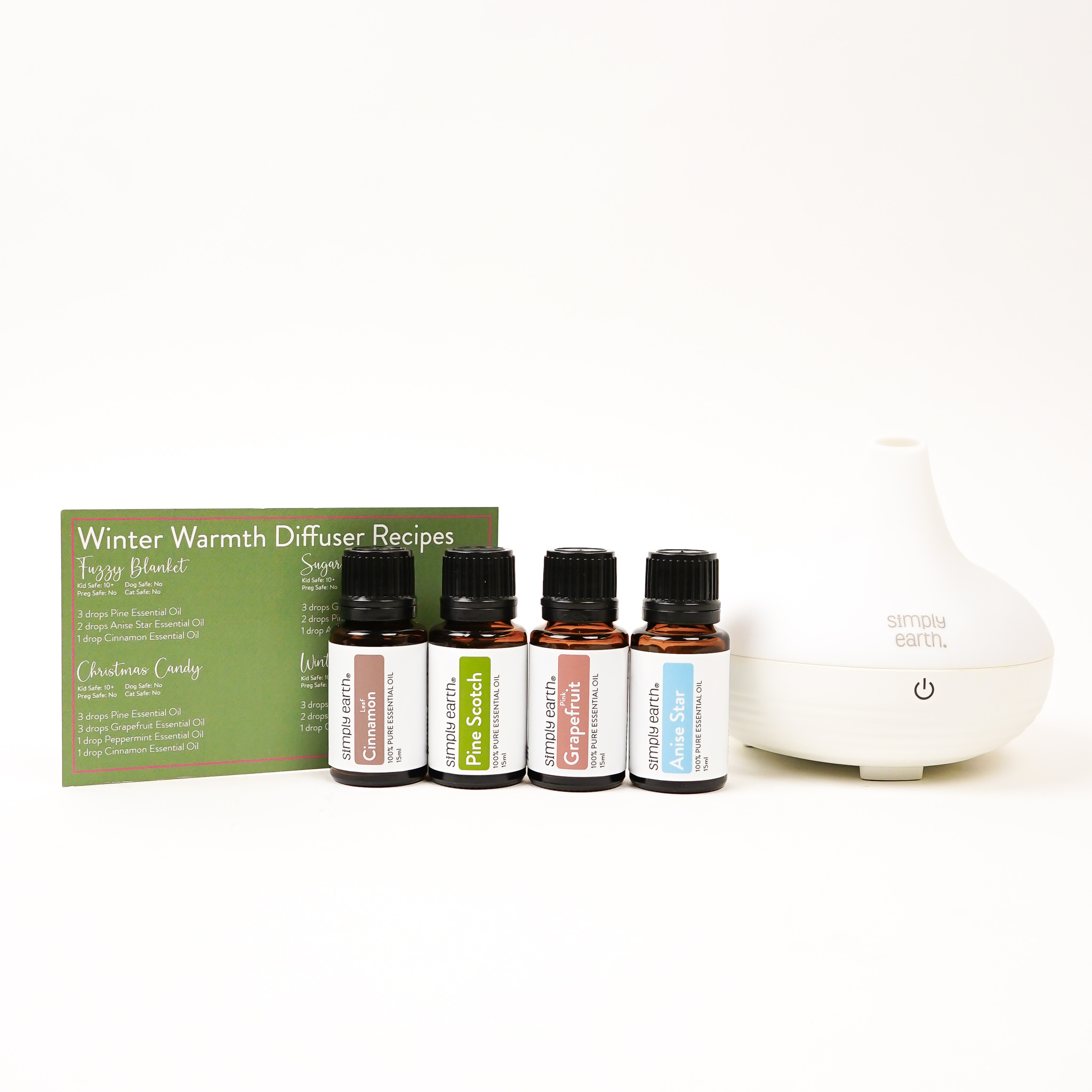 Winter Warmth Diffuser Set With Essential Oils - Simply Earth Blog