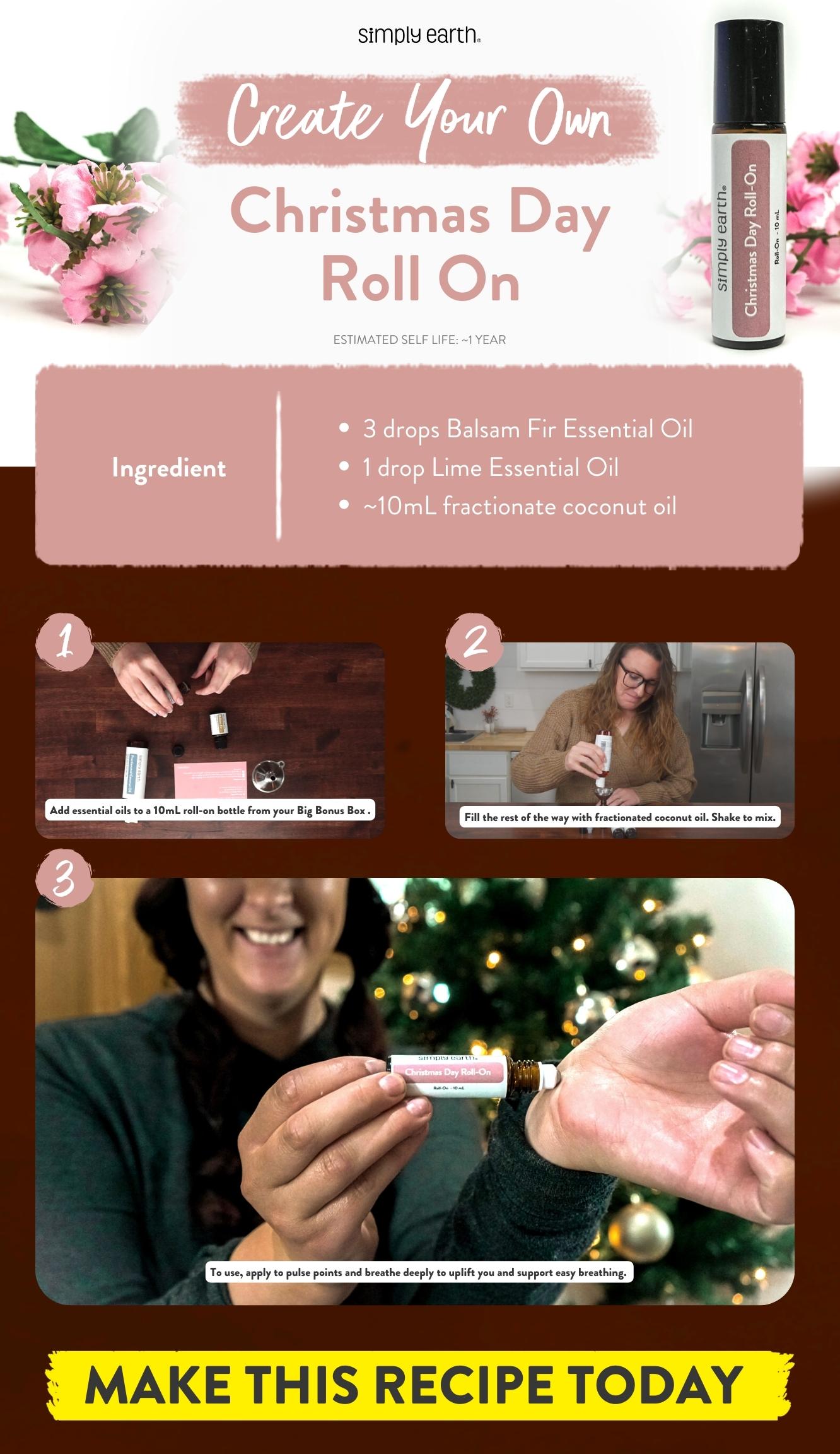 Christmas Day Essential Oil Roll-On Recipe - Simply Earth Blog