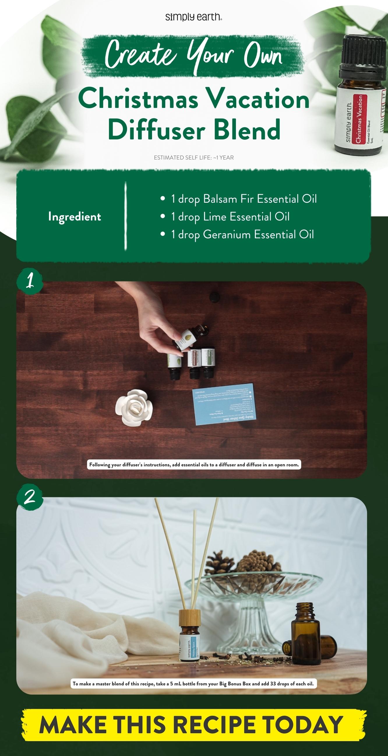 Christmas Vacation Diffuser Blend Recipe - Simply Earth Blog