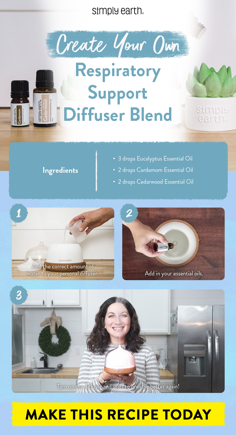 Respiratory Support Diffuser Blend Recipe - Simply Earth Blog