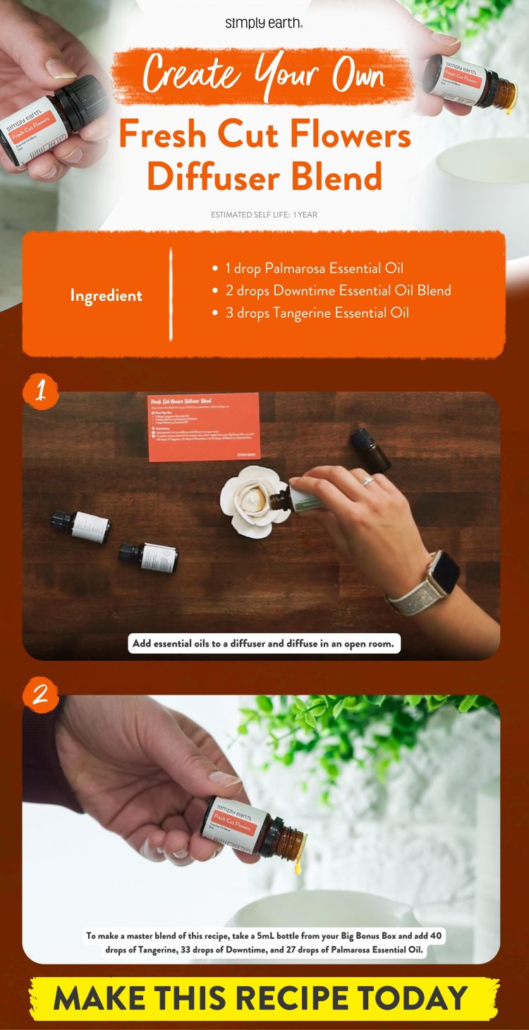 Fresh Cut Flowers Essential Oil Diffuser Blend - Simply Earth Blog
