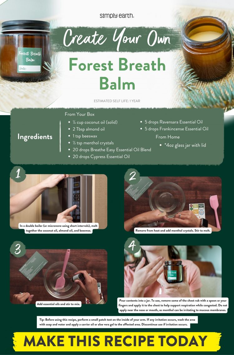 Forest Breath Balm: A Natural Vapor Rub Recipe - Simply Earth Blog