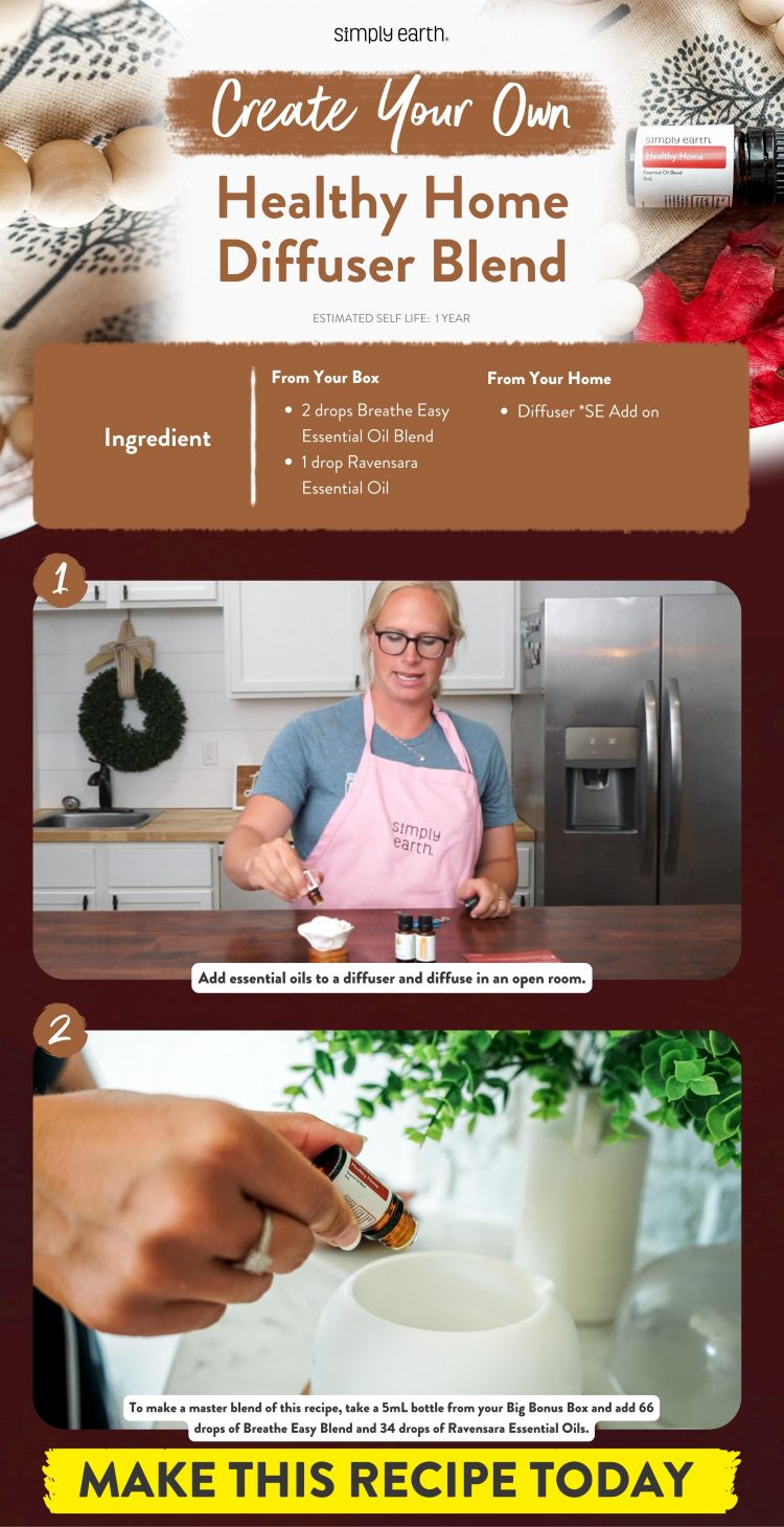 Healthy Home Diffuser Blend Recipe - Simply Earth Blog
