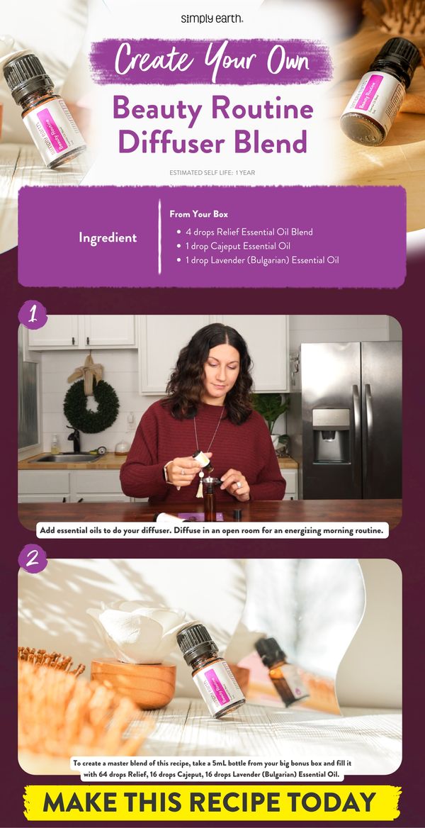 Beauty Routine Diffuser Blend Recipe - Simply Earth Blog