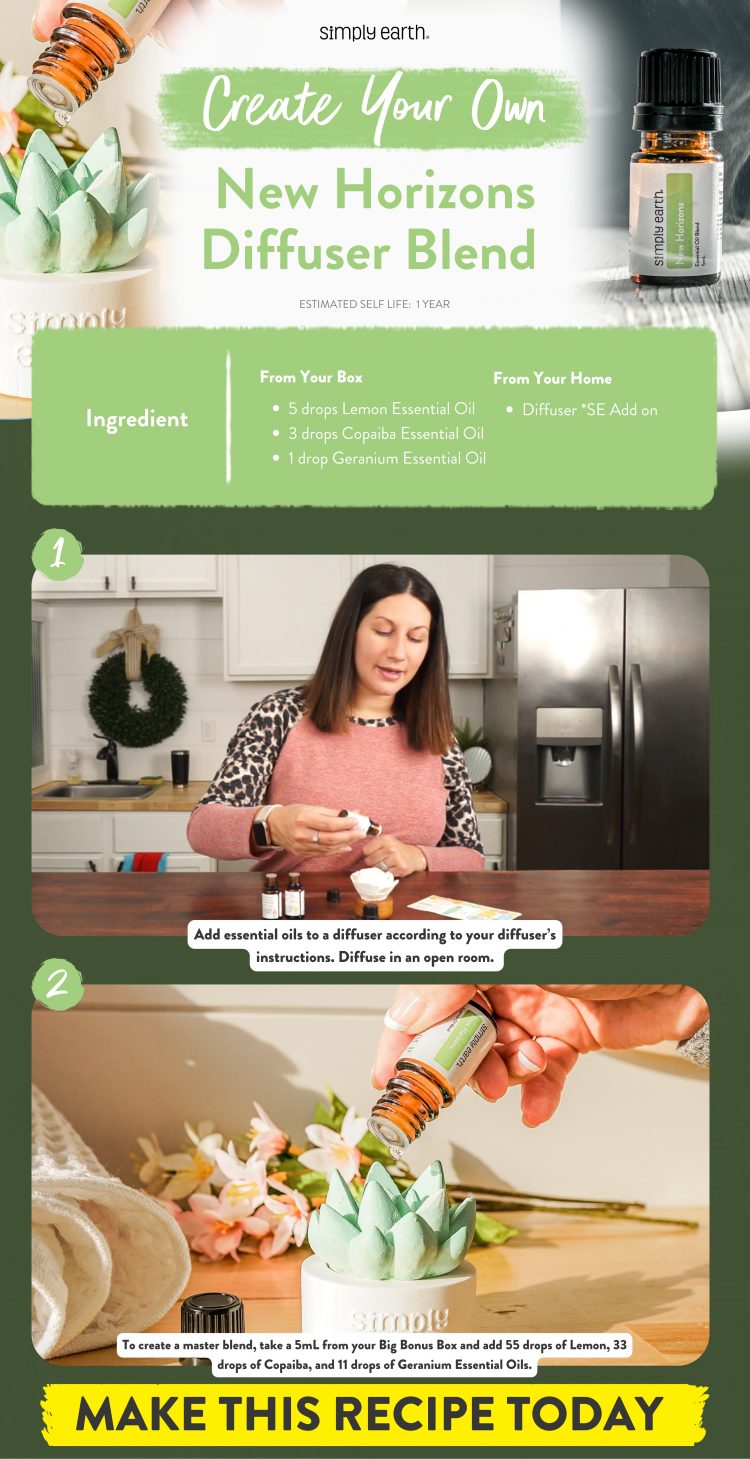 New Horizons Diffuser Blend Recipe - Simply Earth Blog