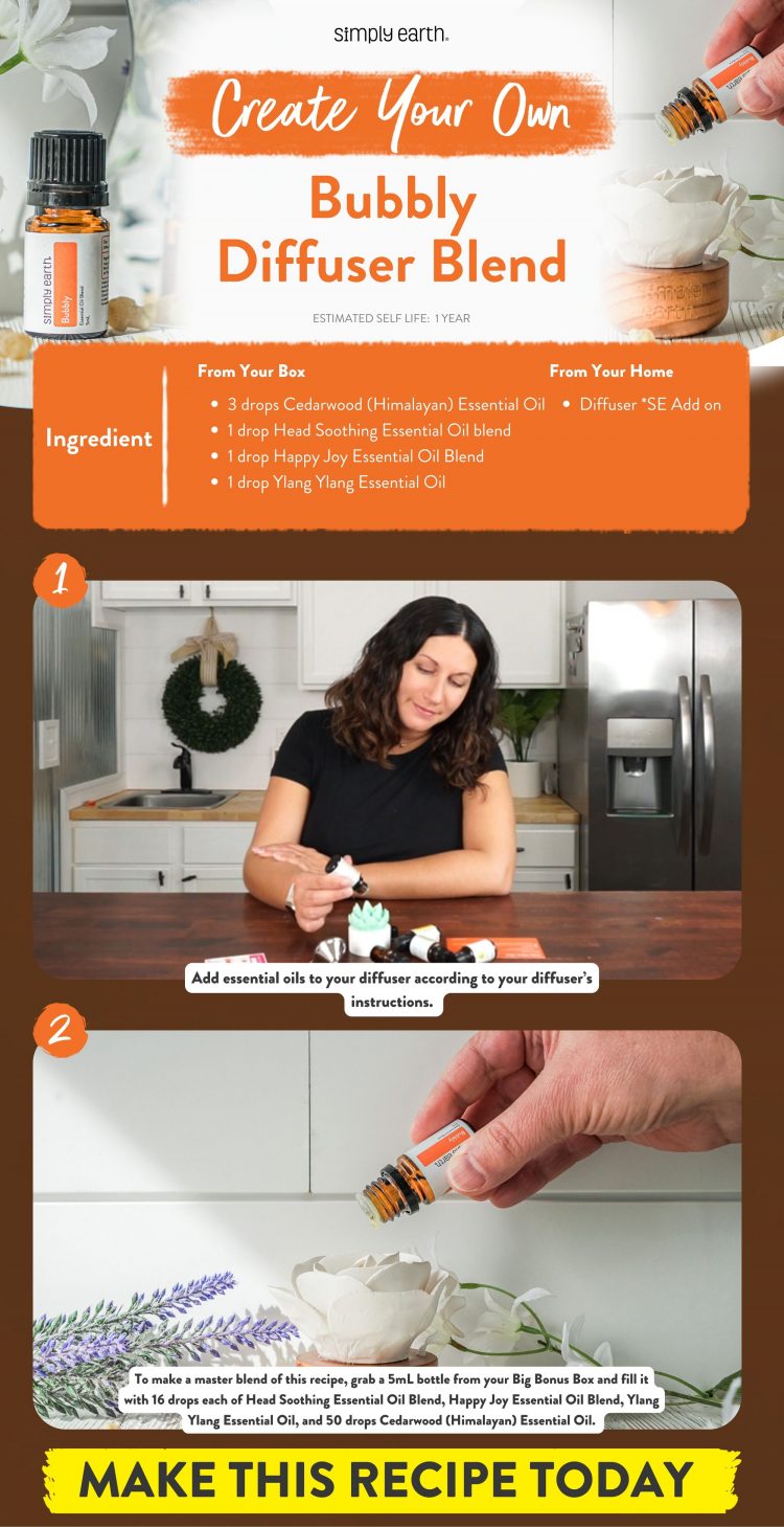 Bubbly Diffuser Blend Recipe - Simply Earth Blog