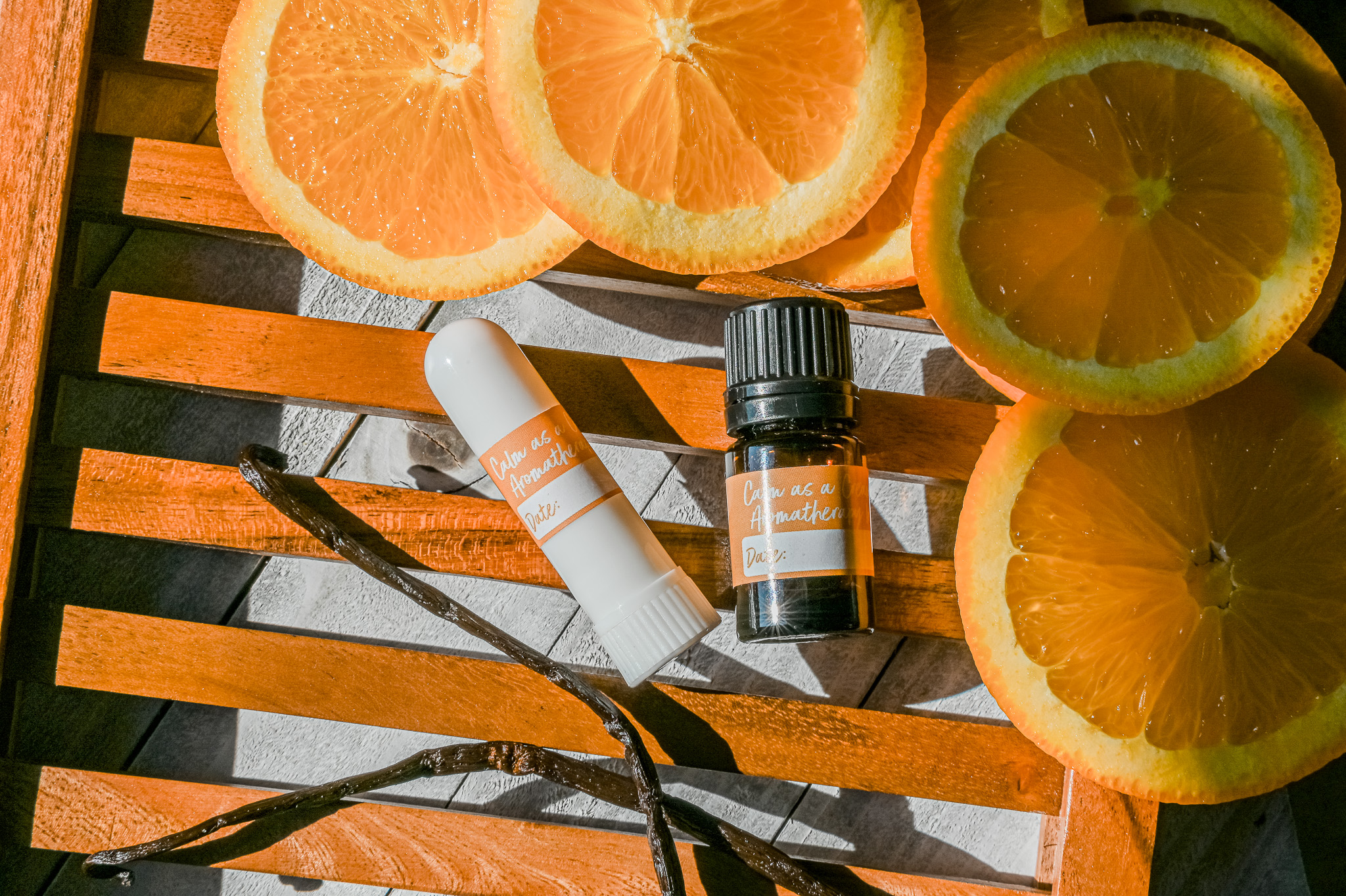 Calm as a Creamsicle Aromatherapy Inhaler Recipe - Simply Earth Blog