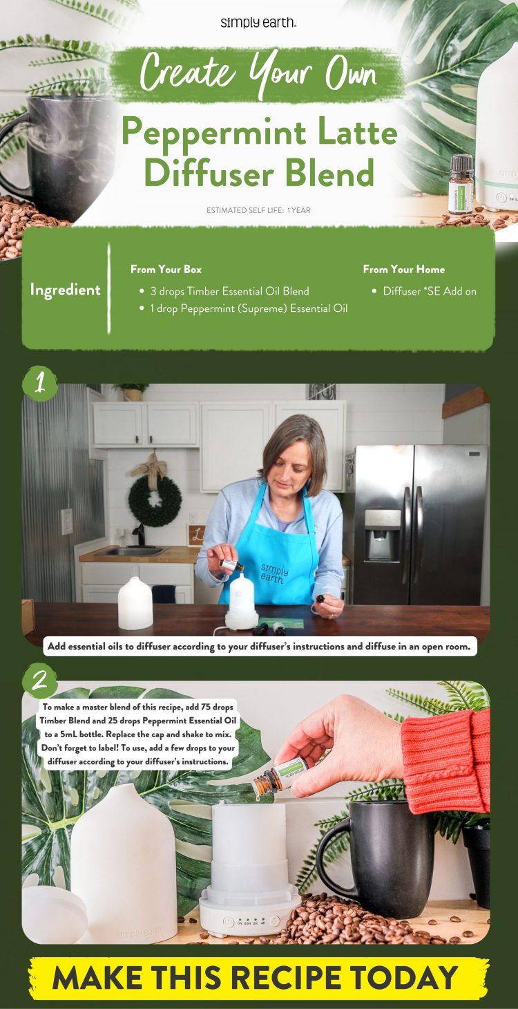 Peppermint Latte Diffuser Blend Recipe - Simply Earth Blog