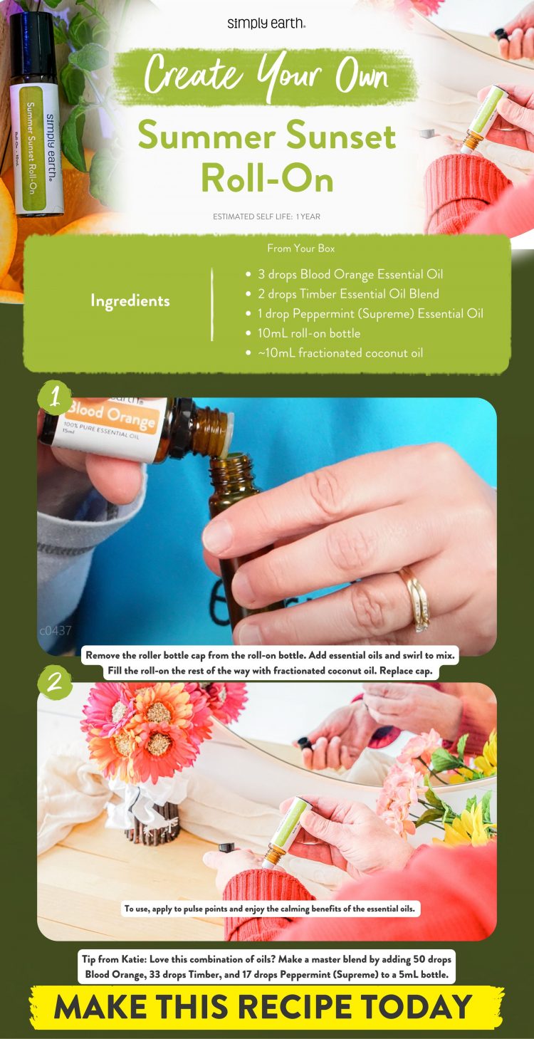 Summer Sunset Essential Oil Roll-On Recipe - Simply Earth Blog