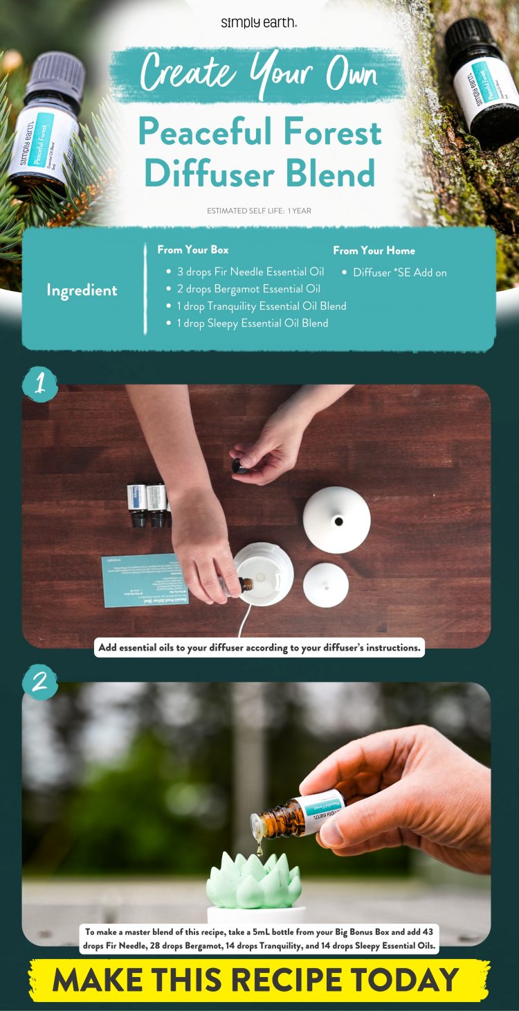Peaceful Forest Diffuser Blend Recipe - Simply Earth Blog
