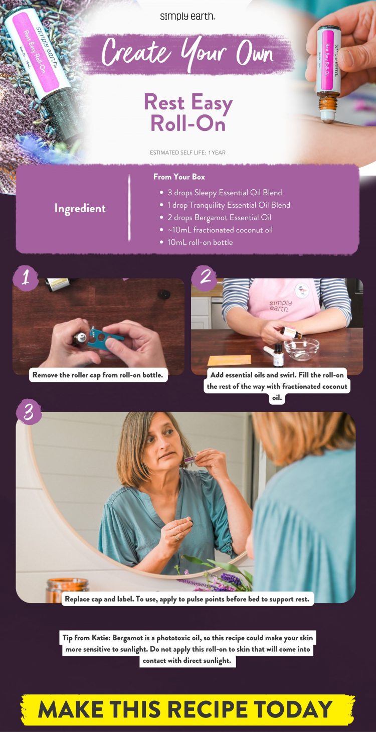 Rest Easy Essential Oil Roll-on Recipe - Simply Earth Blog