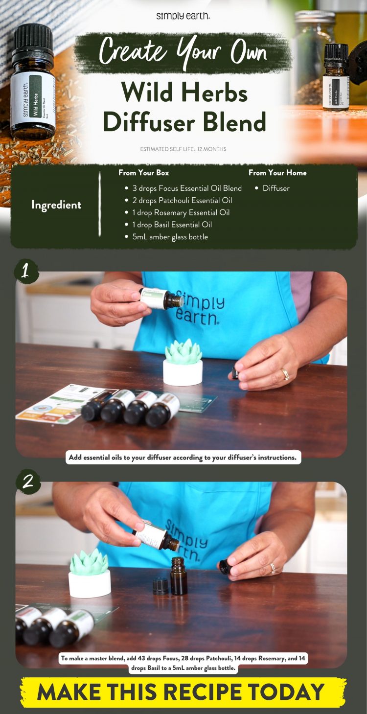 Breathe in Nature with Wild Herbs Diffuser Blend - Simply Earth Blog