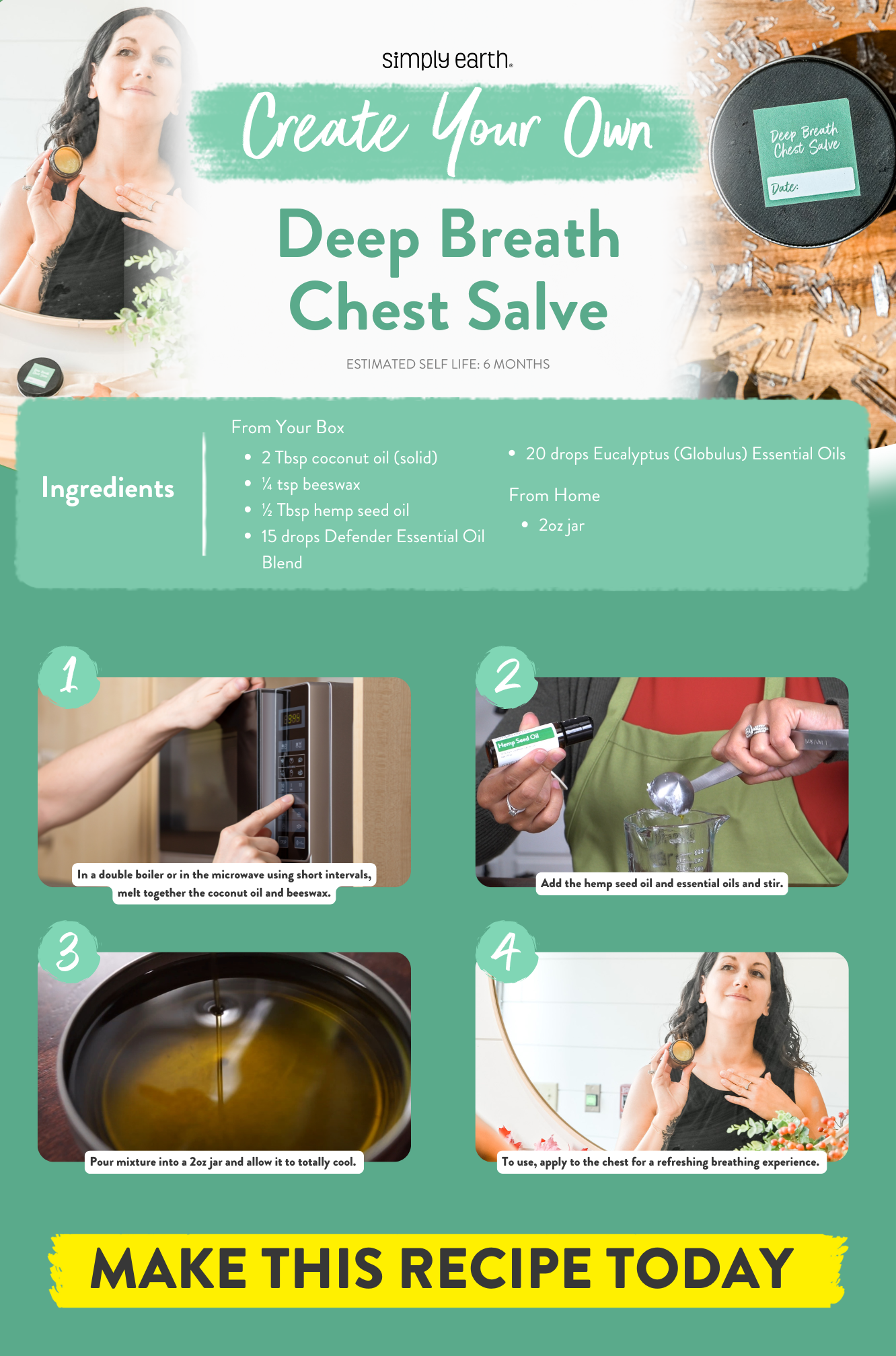 Deep Breath Homemade Salve for All-Natural Relief - Simply Earth Blog