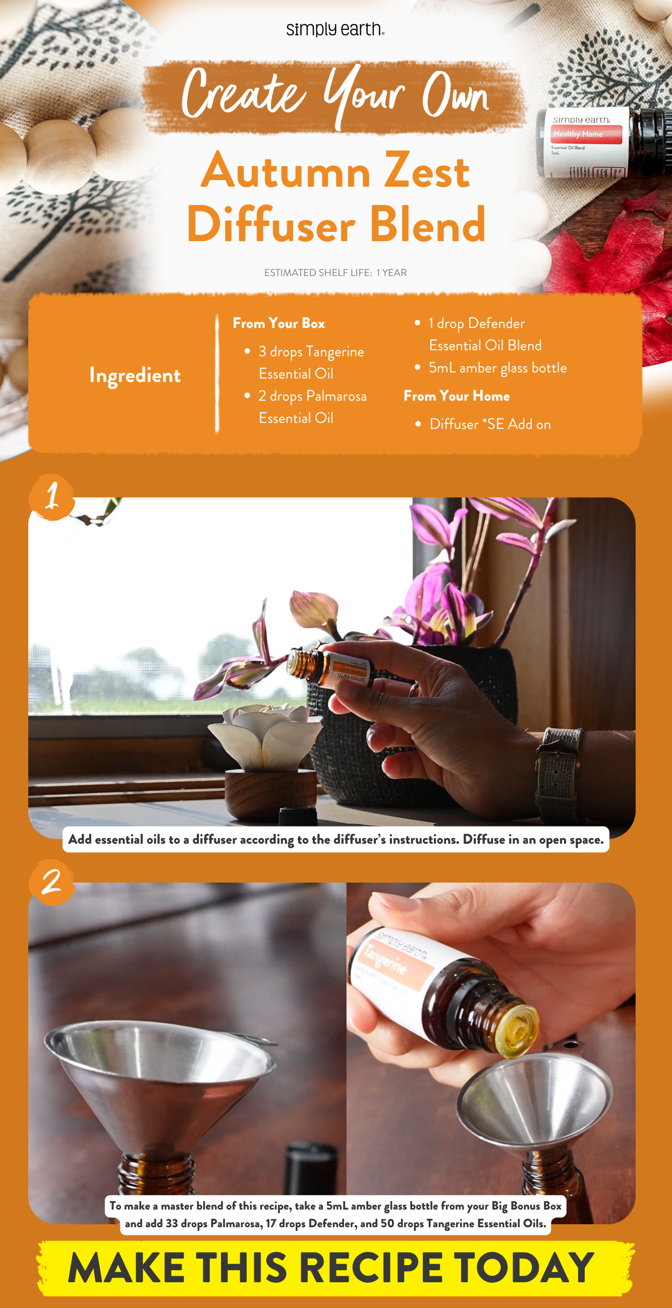 Embrace Fall with Autumn Zest Diffuser Blend - Simply Earth Blog