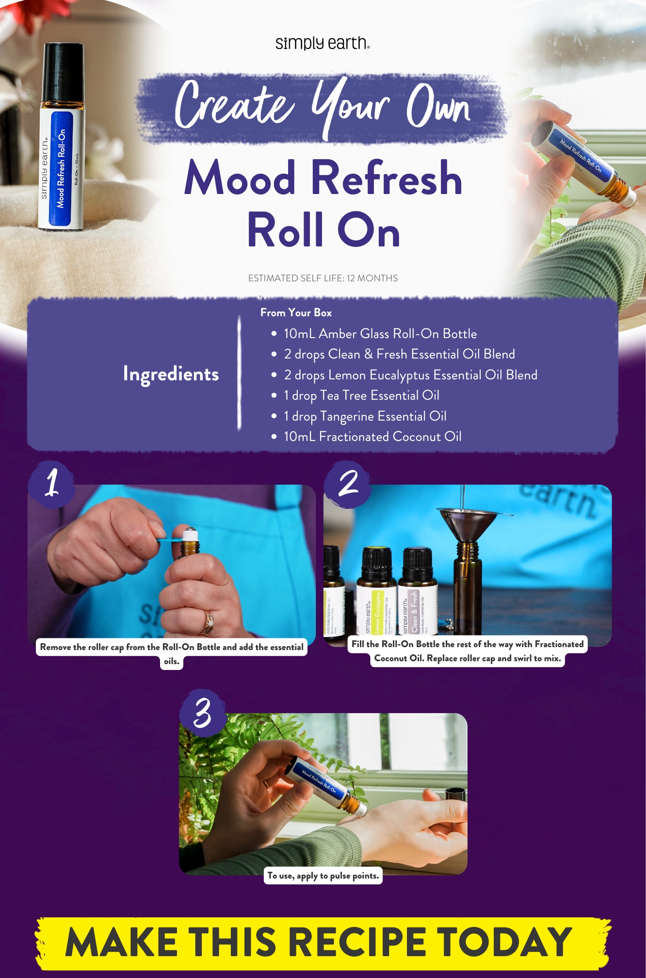 Boost Your Mood with This DIY Refresh Roll-On! - Simply Earth Blog
