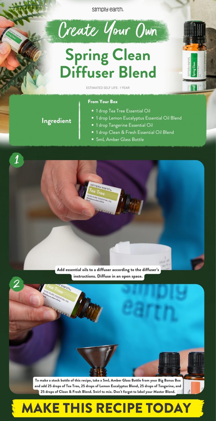 Best Spring Clean Diffuser Blend for a Fresh Home - Simply Earth Blog