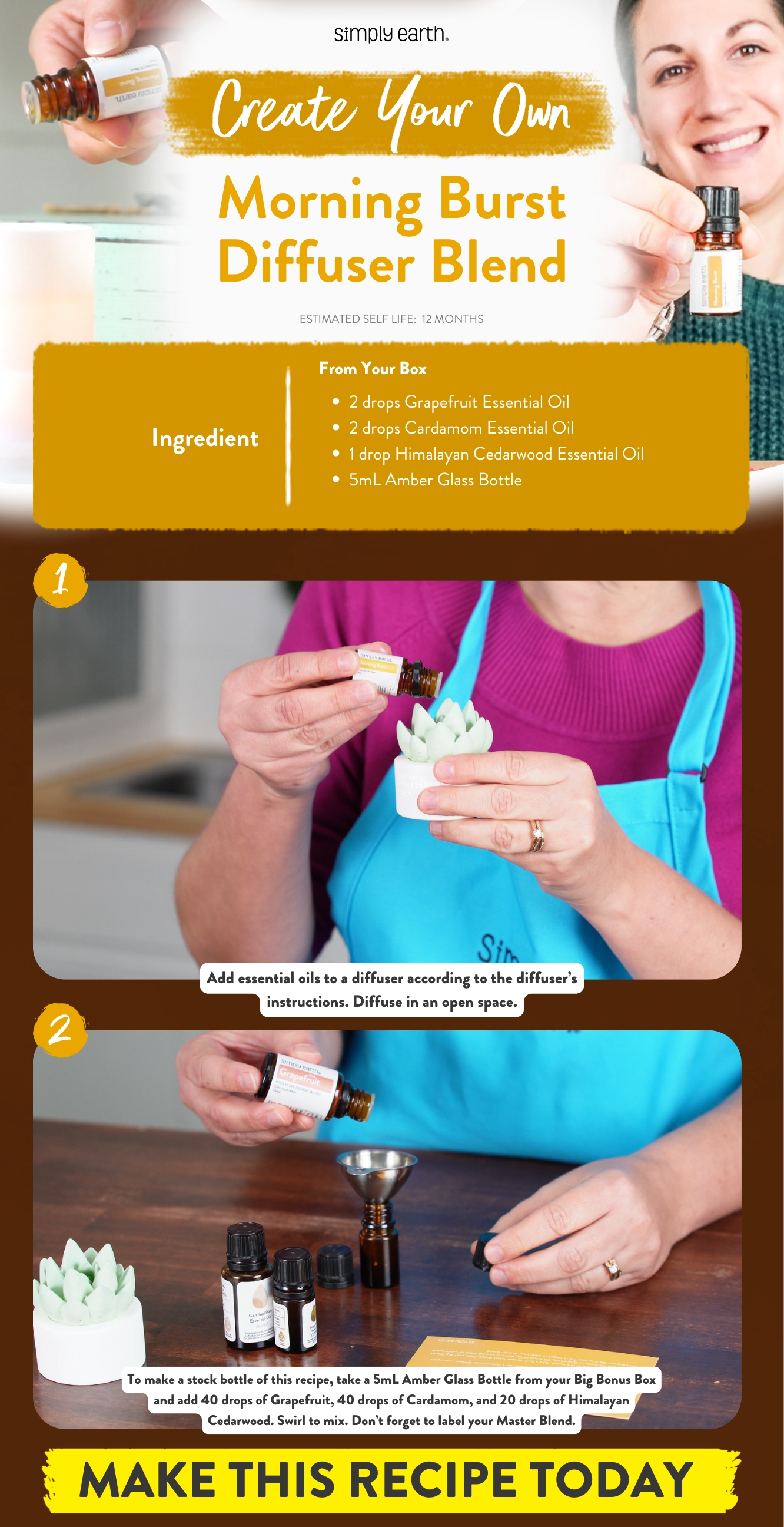 The Ultimate Morning Diffuser Blend Recipe - Simply Earth Blog