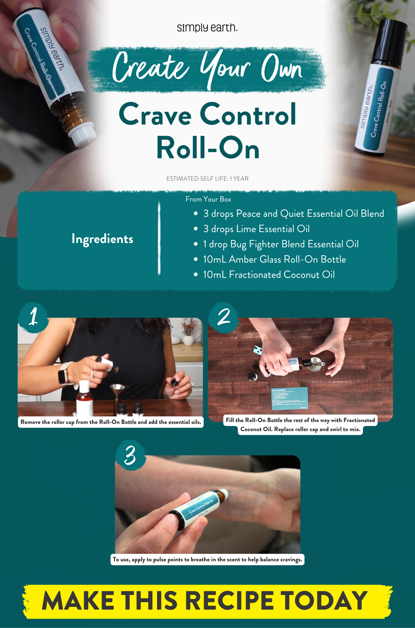 Crave Control Roll-On Recipe: A Natural Solution to Crush Cravings
