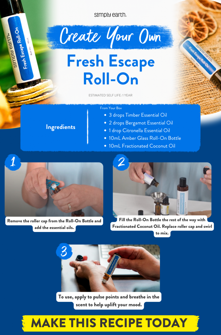Fresh Escape Roll-On Recipe - Simply Earth Blog